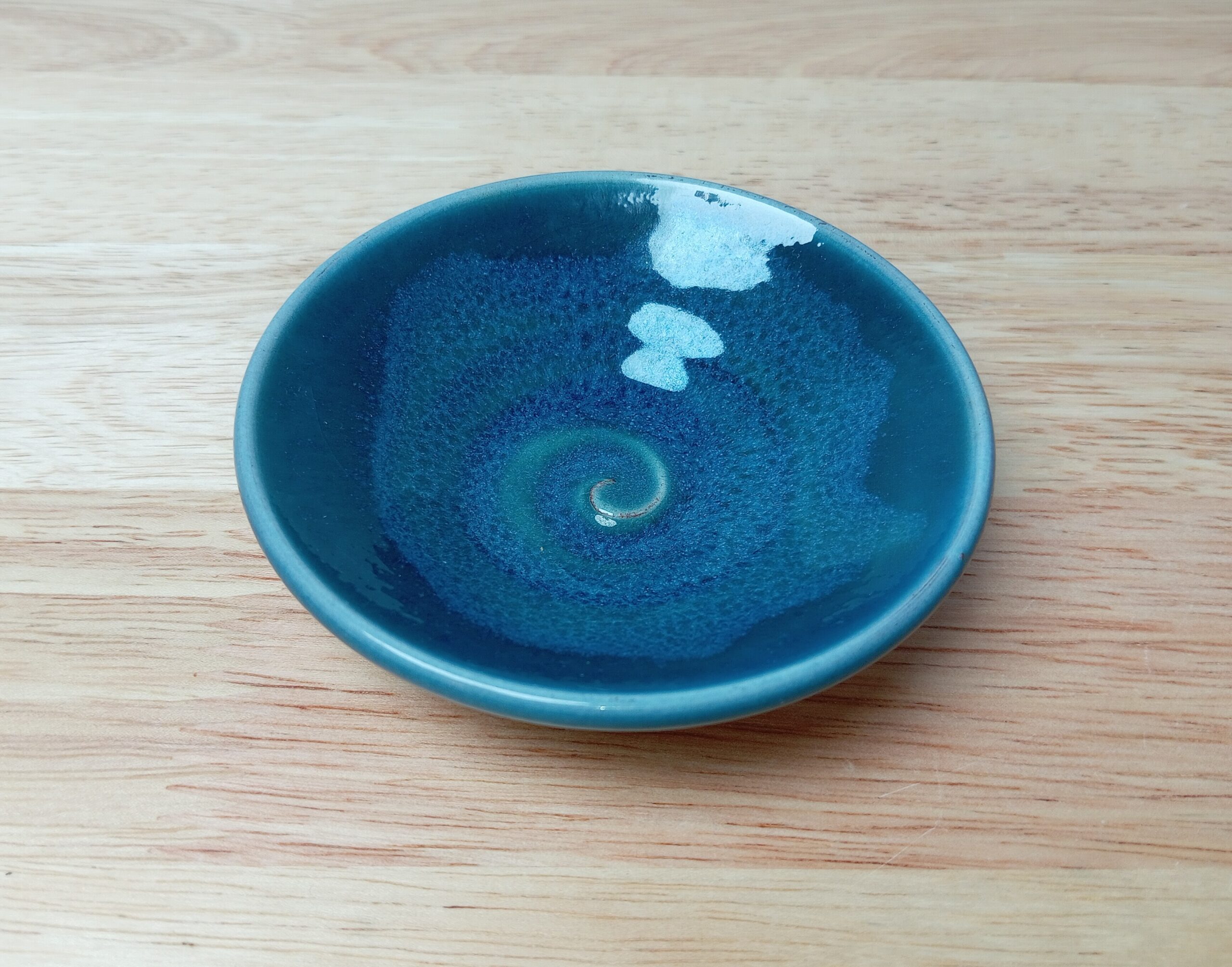 Rupert Blamire Studio Pottery Blue Glaze Trinket Dish / Mini Tapas Dish ...